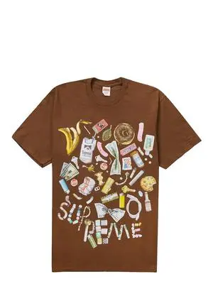 Supreme Trash Tee Shirt - Brown