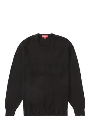 Supreme Tonal Paneled Sweater - Black