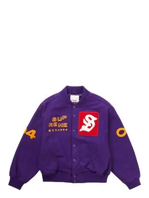 Supreme Tourist Varsity Jacket Purple
