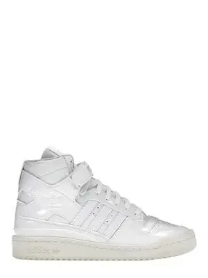 Adidas Forum Mid Triple Patent Leather Sneakers - Footwear White/off