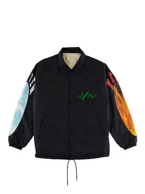 SAINT MXXXXXX X Vlone Skull Coach Jacket - Black