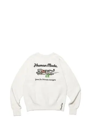 HUMAN MADE Tiger Tsuriami Sweatshirt - White
