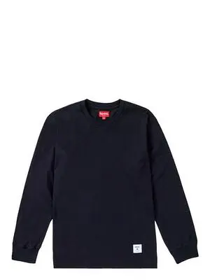 Supreme Trademark Long Sleeve Top - Black