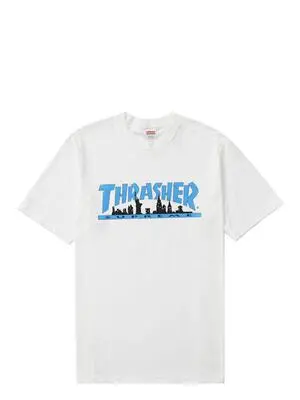 Supreme Thrasher Skyline Tee Shirt White
