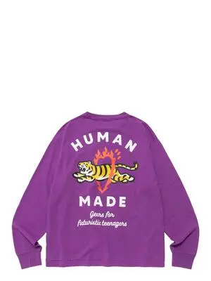 HUMAN MADE Graphic #3 Long Sleeve T-shirt - Purple