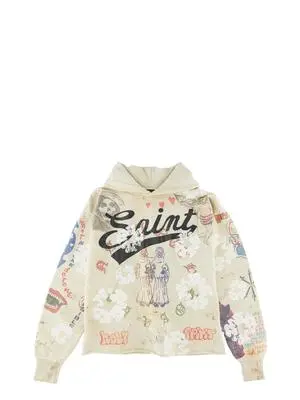 SAINT MXXXXXX X Denim Tears Graffiti Hoodie - Grey