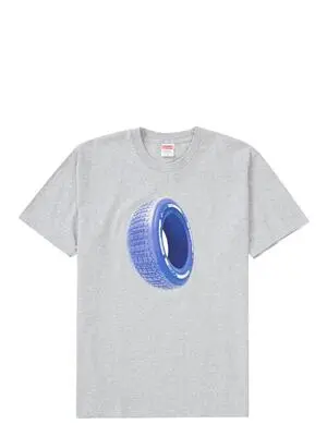 Supreme Tire Tee Shirt Heather Grey