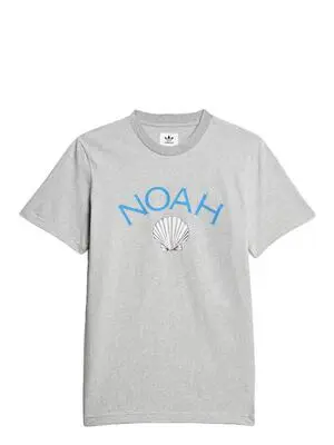 NOAH X Adidas Originals Running T-shirt - Medium Grey Heather