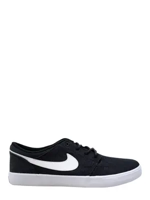 Nike Sb Portmore Ii Solar Canvasin Sneakers - Anthracite/white Black