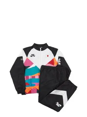 Nike Sb X Parra Japan Federation Kit Skate Tracksuit - Black/white