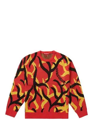 Supreme Tribal Camo Sweater - Red