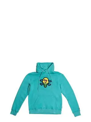 HARVEY NICHOLS Chenille Hoodie - Blue/aqua