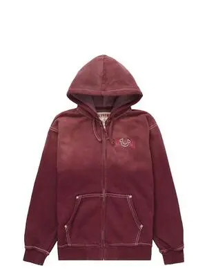 Supreme True Religion Zip Up Hooded Sweatshirt - Eggplant