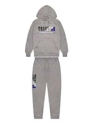 Trapstar Chenille Decoded 2.0 Hoodie Tracksuit - Grey/blue