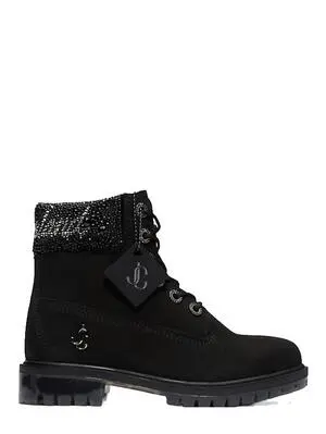 TIMBERLAND Timberland X Jimmy Choo 6" Boots With Crystal Collar