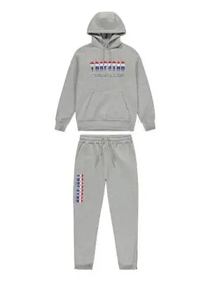 Trapstar Chenille Decoded 2.0 Hooded Tracksuit - Grey Revolution Edition