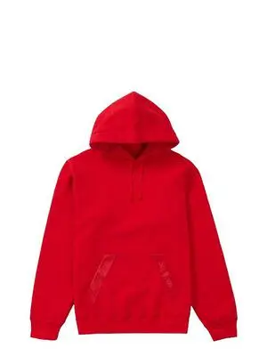 Supreme Tonal Webbing Hooded Sweatshirt - Red