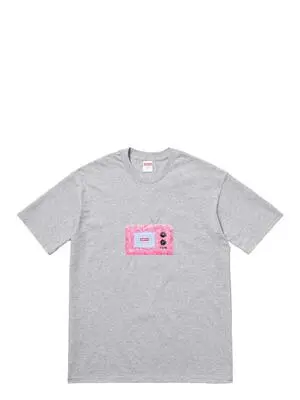Supreme Tv Tee Shirt - Heather Grey