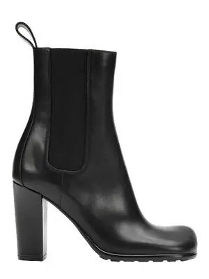 Bottega Veneta Storm Moulded Toe Leather Chelsea Boot - Black