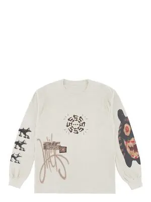 TRAVIS SCOTT Air Records Long Sleeve T-shirt - Natural