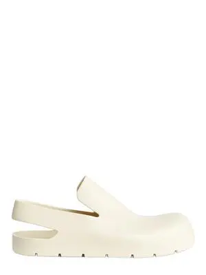Bottega Veneta Rubber Slingback Puddle Shoe - White