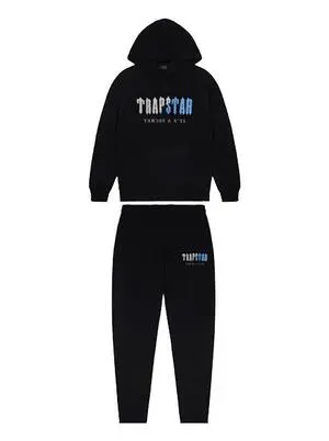 Trapstar Decoded Chenille Hooded Tracksuit - Black Ice
