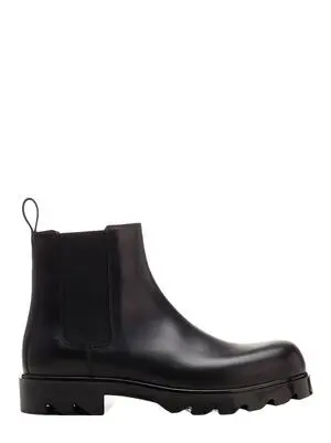 Bottega Veneta Leather Chelsea Boots - Black