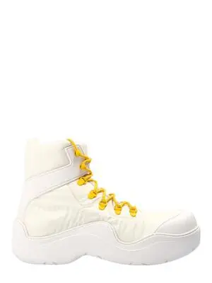 Bottega Veneta Puddle Bomber Ankle Boot - White