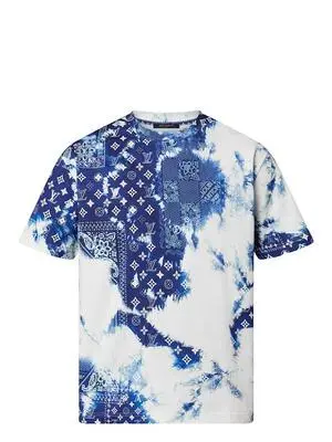 LOUIS VUITTON Monogram Bandana Printed T-shirt - Blue/white