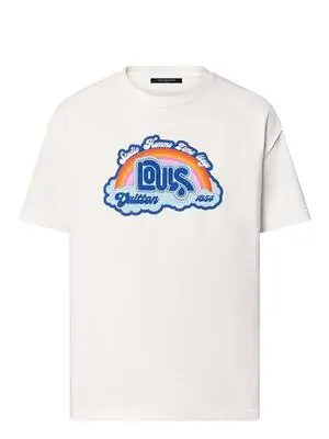 LOUIS VUITTON Rainbow Printed T-shirt - Milky White