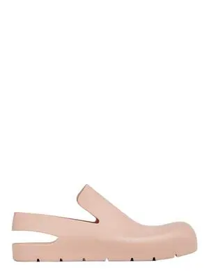 Bottega Veneta Rubber Slingback Puddle Shoes - Peach/pink