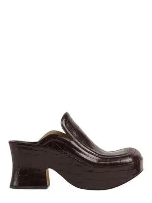 Bottega Veneta Wedge Clogs - Brown