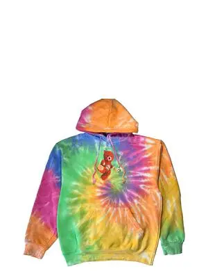 TRAVIS SCOTT Astroworld Tour Skipping Bear Hoodie - Tie Dye