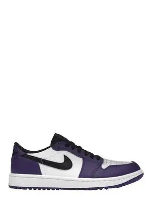 JORDAN 1 Retro Low Golf - White/court Purple/university Red