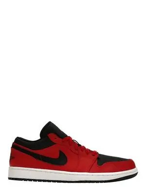 JORDAN 1 Retro Low Sneakers - Black/gym Red/white