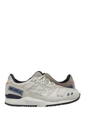 Asics Gel-lyte Iii Patchwork Sneakers - Cream/red/navy Blue