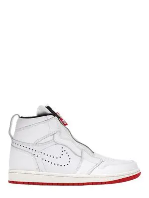 JORDAN Jordan 1 Retro High Zip White/blackone-colorsailone-coloruniversity Red