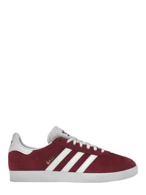 Adidas Gazelle Low Top Sneakers - Collegiate Burgundy/cloud White/gold Metallic