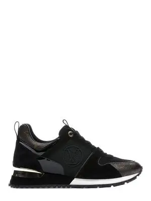 LOUIS VUITTON Run Away Monogram Sneakers - Black/brown