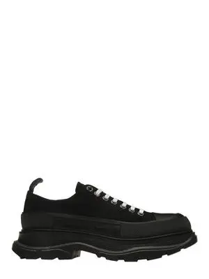 Alexander McQueen Tread Slick Low Lace Up - Black