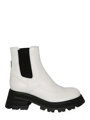 Alexander McQueen Wander Chelsea Boots - White/black