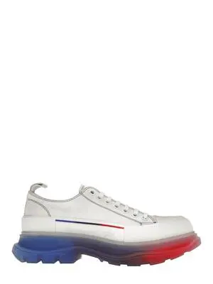 Alexander McQueen Tread Slick Low Lace Up Sneakers - Clear Sole/white Off