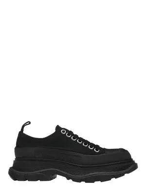 Alexander McQueen Tread Slick Low Lace Up - Black