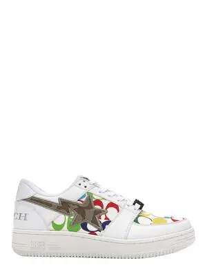 A BATHING APE A Bathing Ape Bape Sta Low Coachin Sneakers White/white