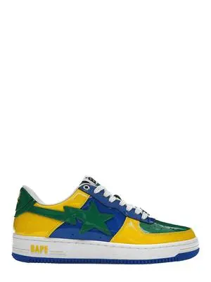 BAPE A Bathing Ape Bape Sta Brazil Sneakers Blue/yellow/green