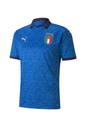PUMA Uefa Euro 2020 Italy Home Replica Jersey - Team Power Blue Peacoat