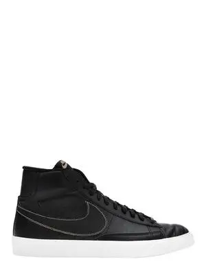 Nike Blazer Mid High-top Sneakers - Black/sail/metallic Gold