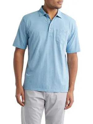 Johnnie-o Coastal Wash Original Pocket Polo - Maliblu