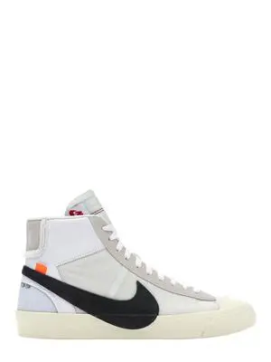 Nike Blazer Mid High-top Sneakers - White/black/muslin