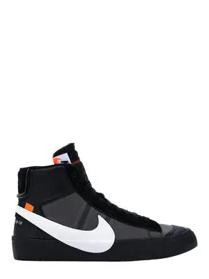 Nike Blazer Mid Sneakers - Black/white/cone